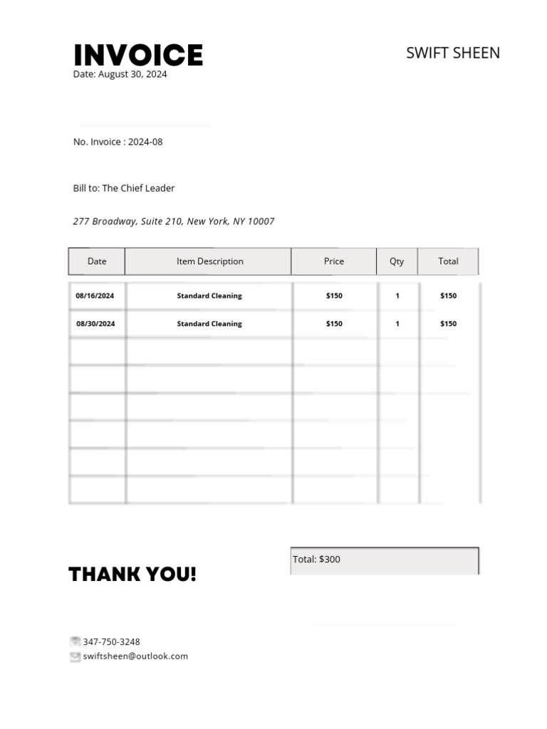 Invoice 2024 08 | PDF