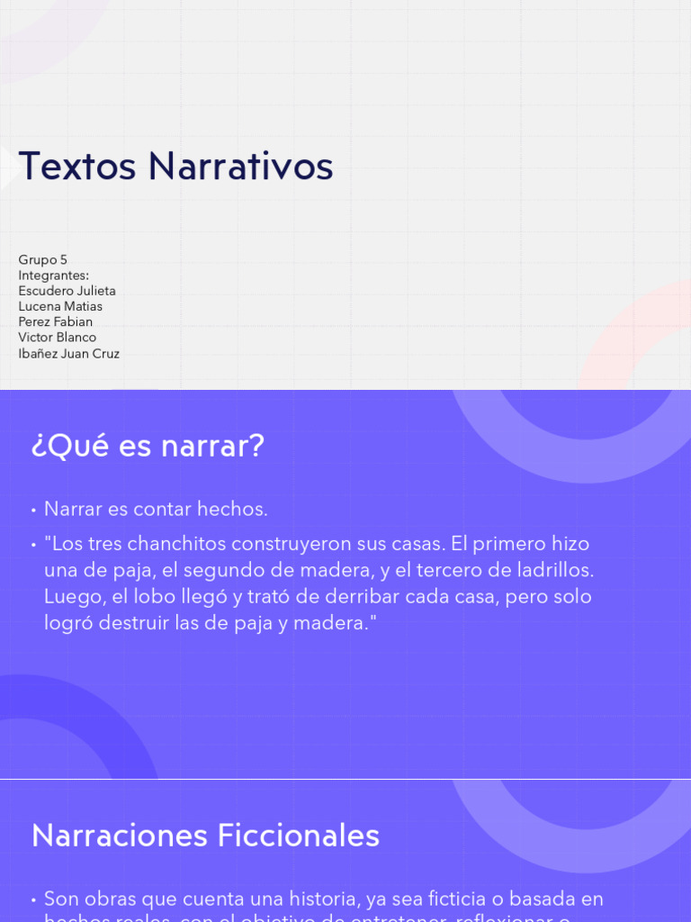 Textos Narrativos | PDF | Narración