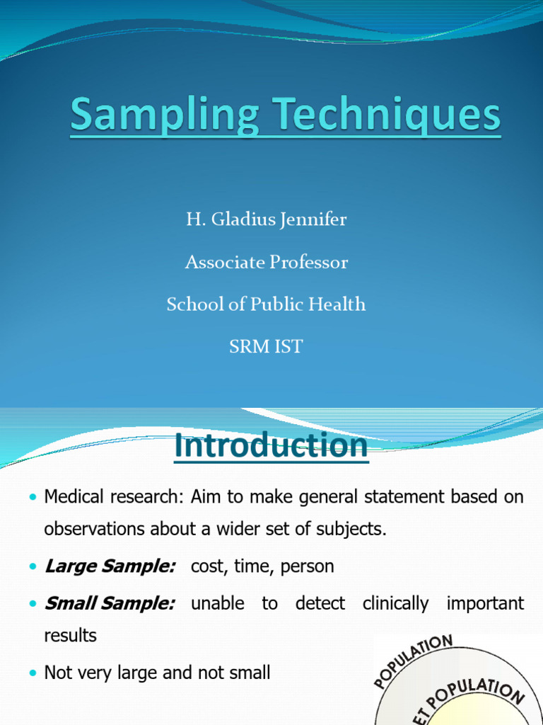 Sampling Techniques Final | PDF | Sampling (Statistics) | Stratified ... Sampling Techniques Final | PDF | Sampling (Statistics) | Stratified ...
