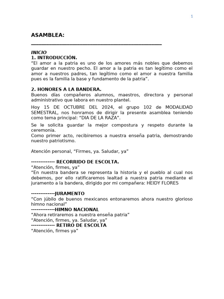 Protocolo Asambleas | PDF