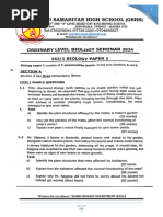 s1 Biology Notes | PDF | Tissue (Biology) | Microscope