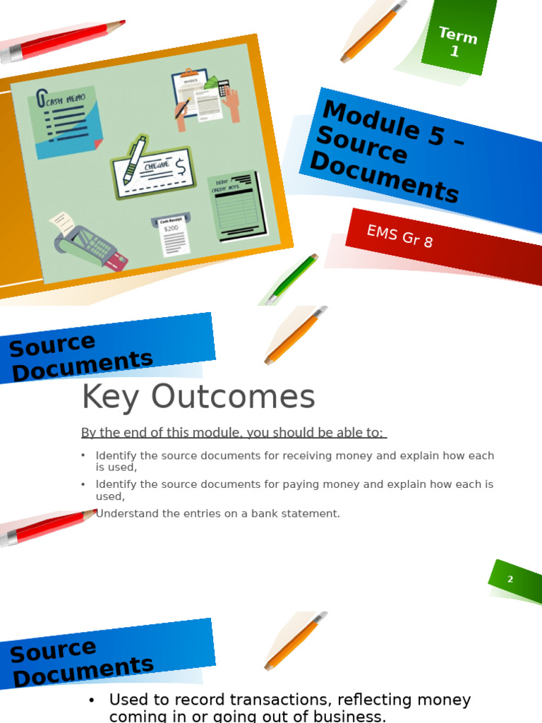 Module 5 - Source Documents (2024) | PDF | Cheque | Payments