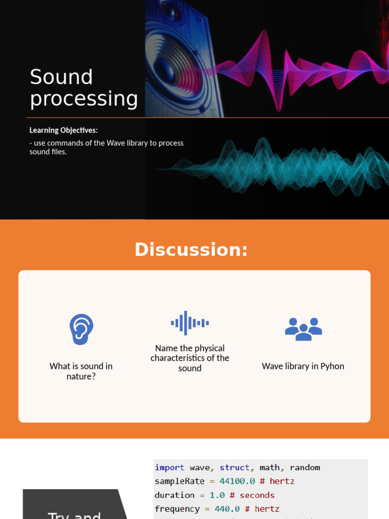 Sound Processing | PDF | Data Compression | Parameter (Computer ...