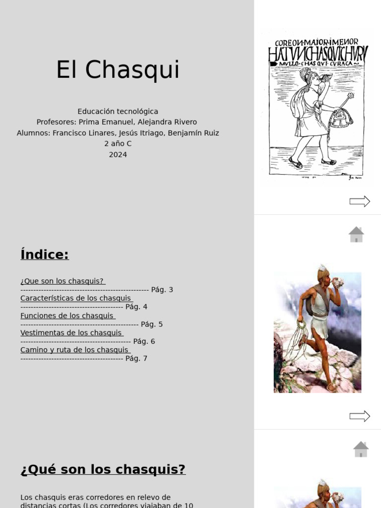 El Chasqui - Linares Ruiz Itriago | PDF | Imperio Inca | Andes