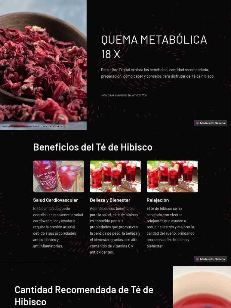 Beneficios y Preparación del Té de Hibisco | PDF | Té | Alimentos