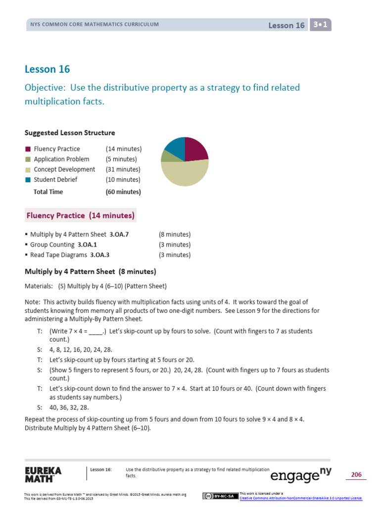 math-g3-m1-topic-e-lesson-16 Lesson Plan | PDF | Matrix (Mathematics ...