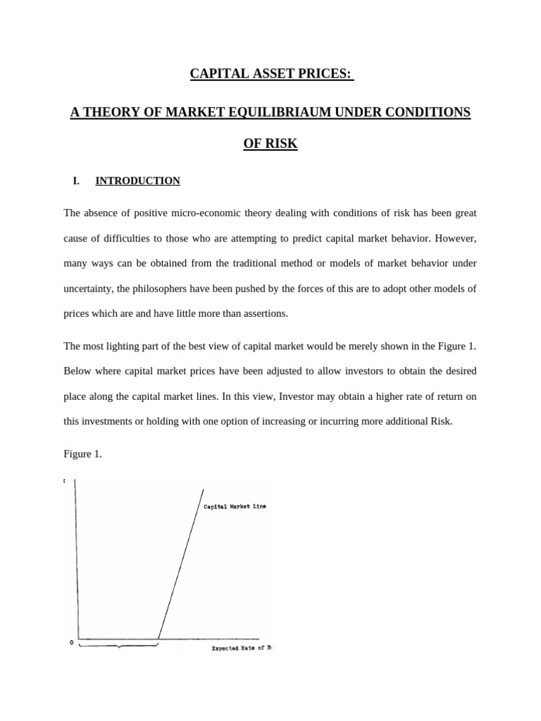 Capital Asset Pricing Theory Explained | PDF | Utility | Investing