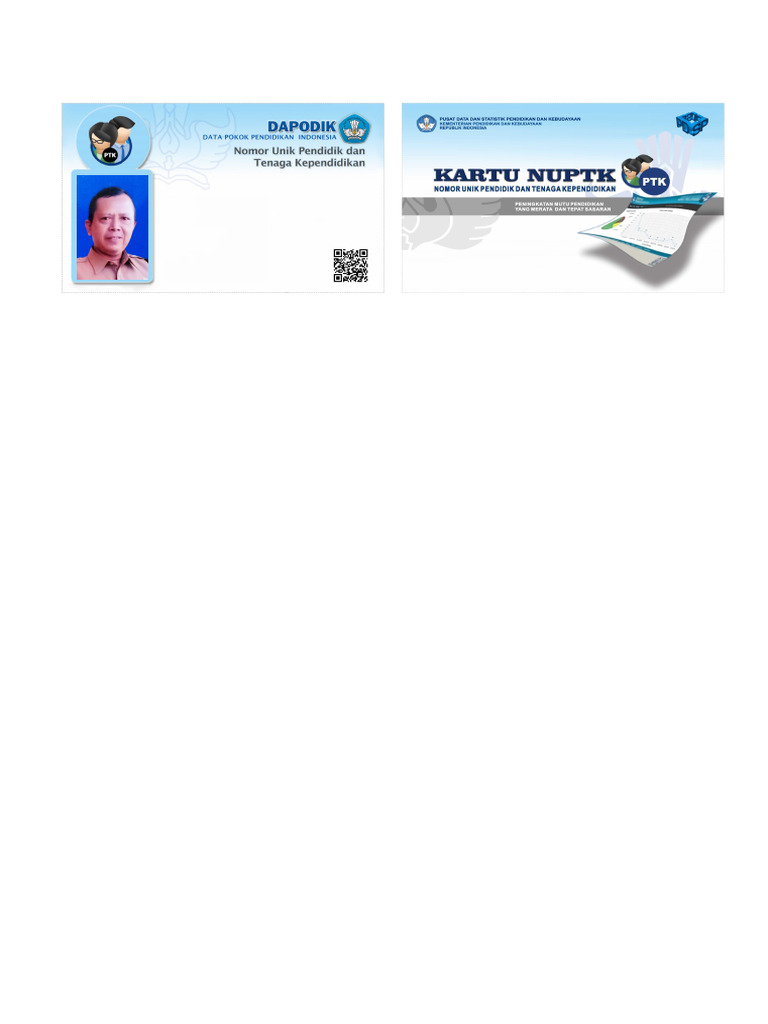 Kartu NUPTK DWI IRAWAN, S.Pd. | PDF | Olahraga & Rekreasi | Ilmu Sosial