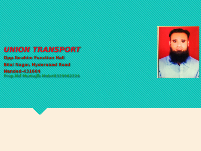 Union Transport: Opp - Ibrahim Function Hall Bilal Nagar, Hyderabad ...