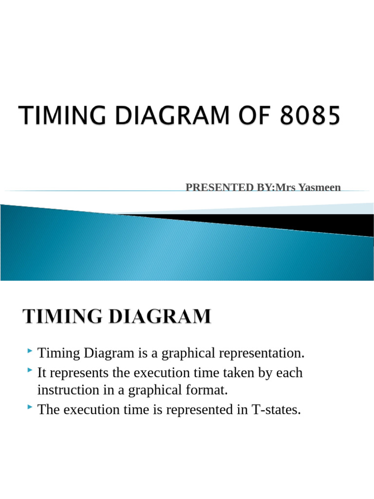 Timing Diagram of 8085 | PDF | Input/Output | Central Processing Unit