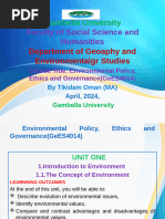 Geography & Environmental Studies BA Exit Exam Blueprint | PDF ...