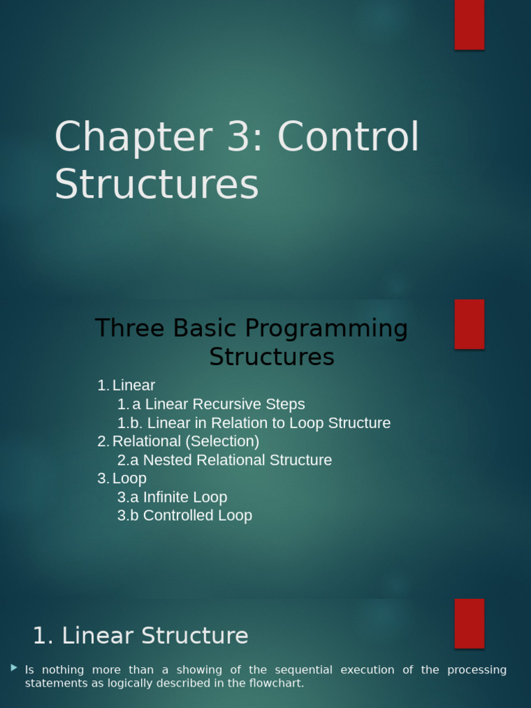 Chapter 3 - Control Stucture | PDF | Control Flow | Computer Science