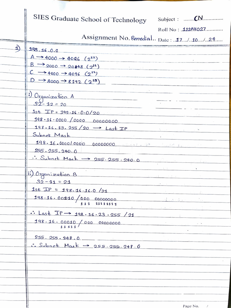 CN REMEDIAL Assignment | PDF | Internet Standards | Computer Networking