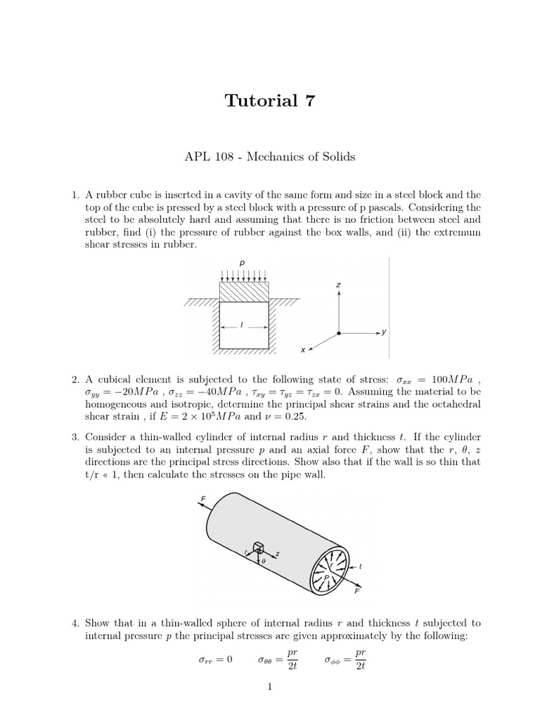 Tutorial 7 | PDF