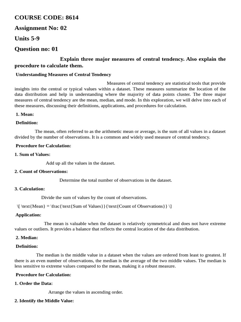 COURSE CODE 8614 Assignment 2 | PDF | Statistics | F Test