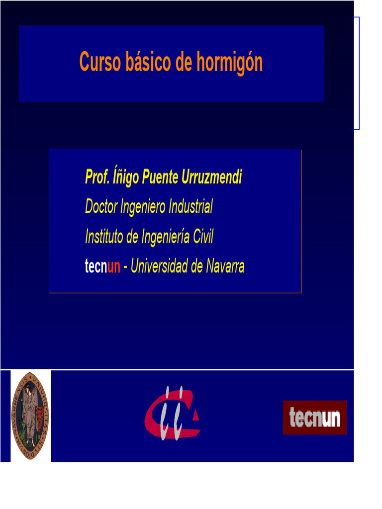 [TECNUN] Transparencias Sobre Hormigón | PDF | Cemento | Hormigón