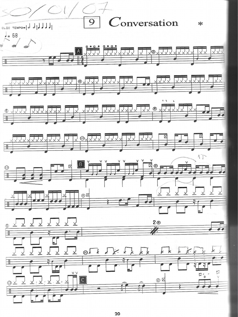 Partition Batterie Conversation | PDF