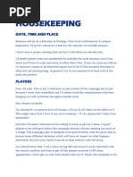 Session Zero Checklist for D&D | PDF