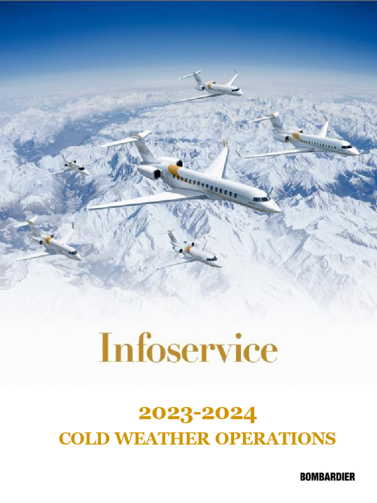 Cold Weather Aviation Operations Guide | PDF | Snow | Takeoff