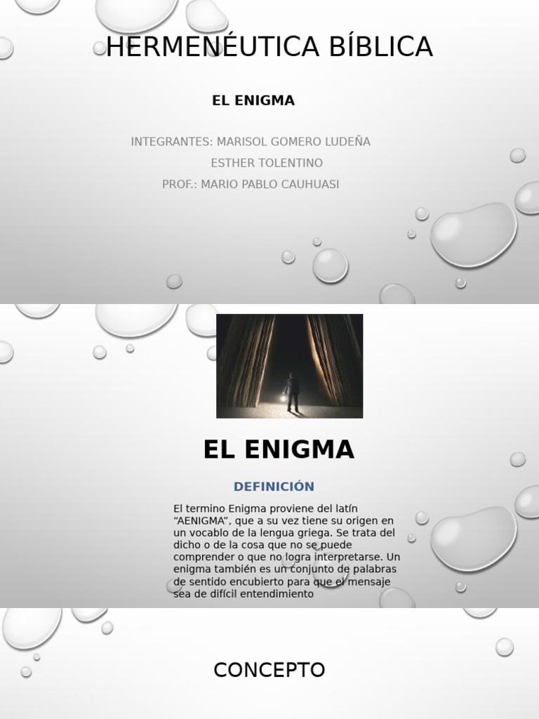 El Enigma | PDF | Sansón