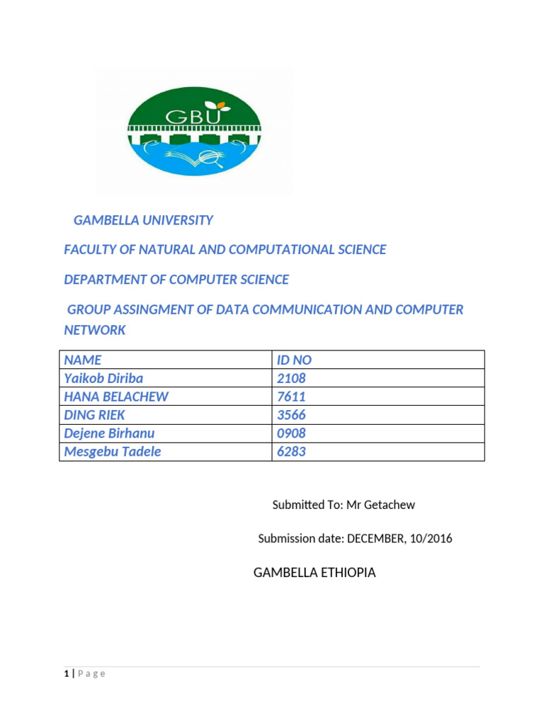 DCCN Assignment | PDF | Computer Network | Internet Standards DCCN Assignment | PDF | Computer Network | Internet Standards