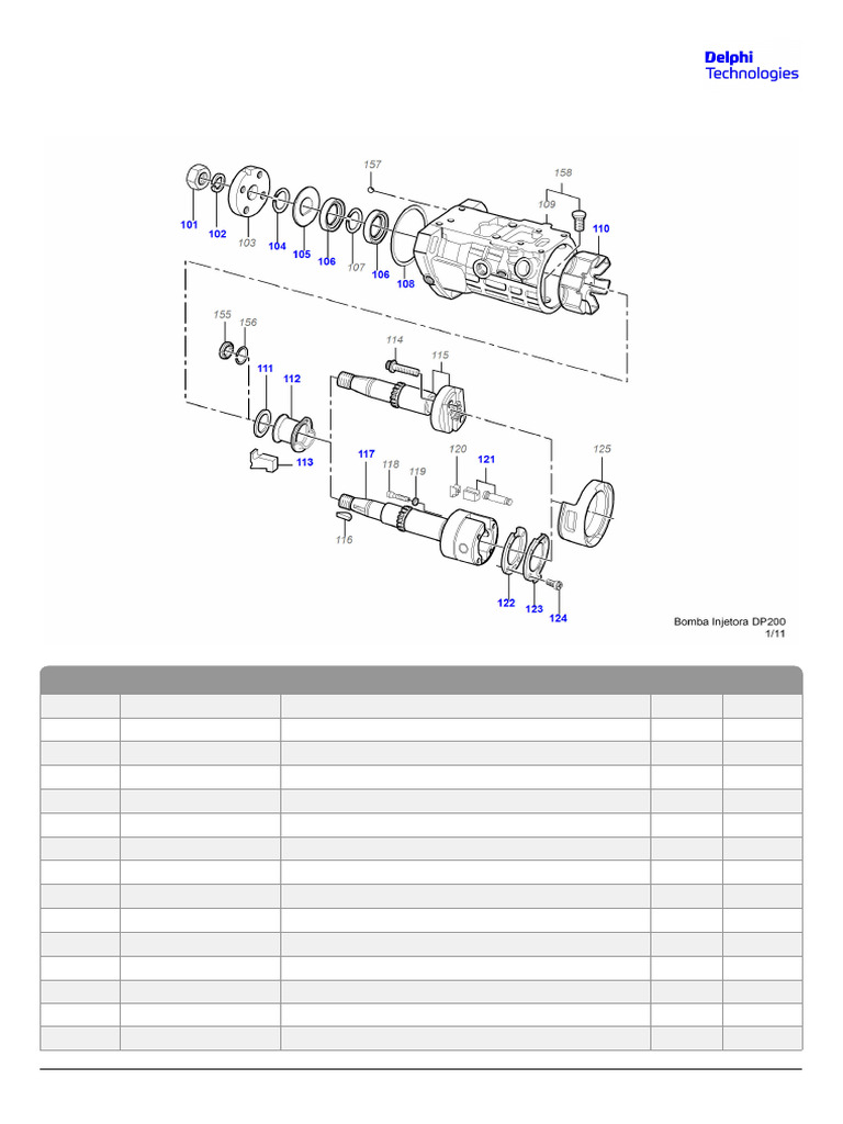 Catálogo de Bombas DP200 - Delphi | PDF | Máquinas | Bens manufaturados