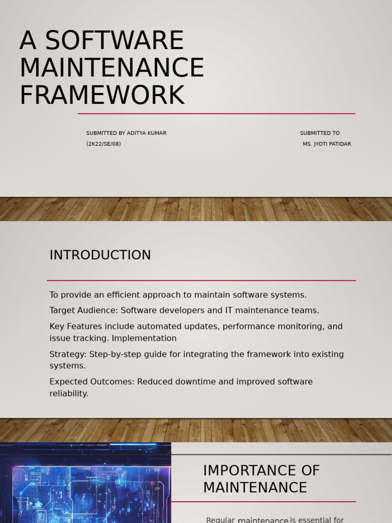 A Software Maintenance Framework | PDF | Software | Reliability Engineering