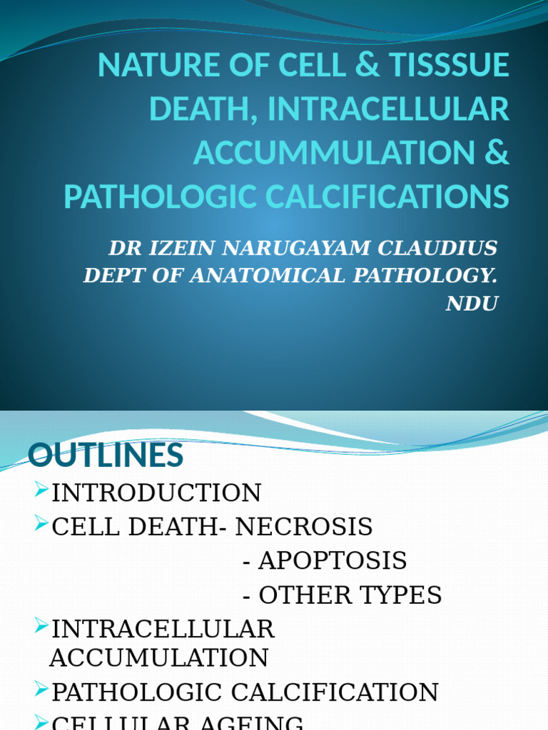 Nature of Cell & Tisssue Death | PDF | Apoptosis | Necrosis