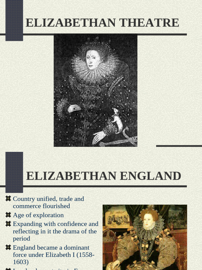 ELIZABETHAN THEATRE | PDF | William Shakespeare | Theatre