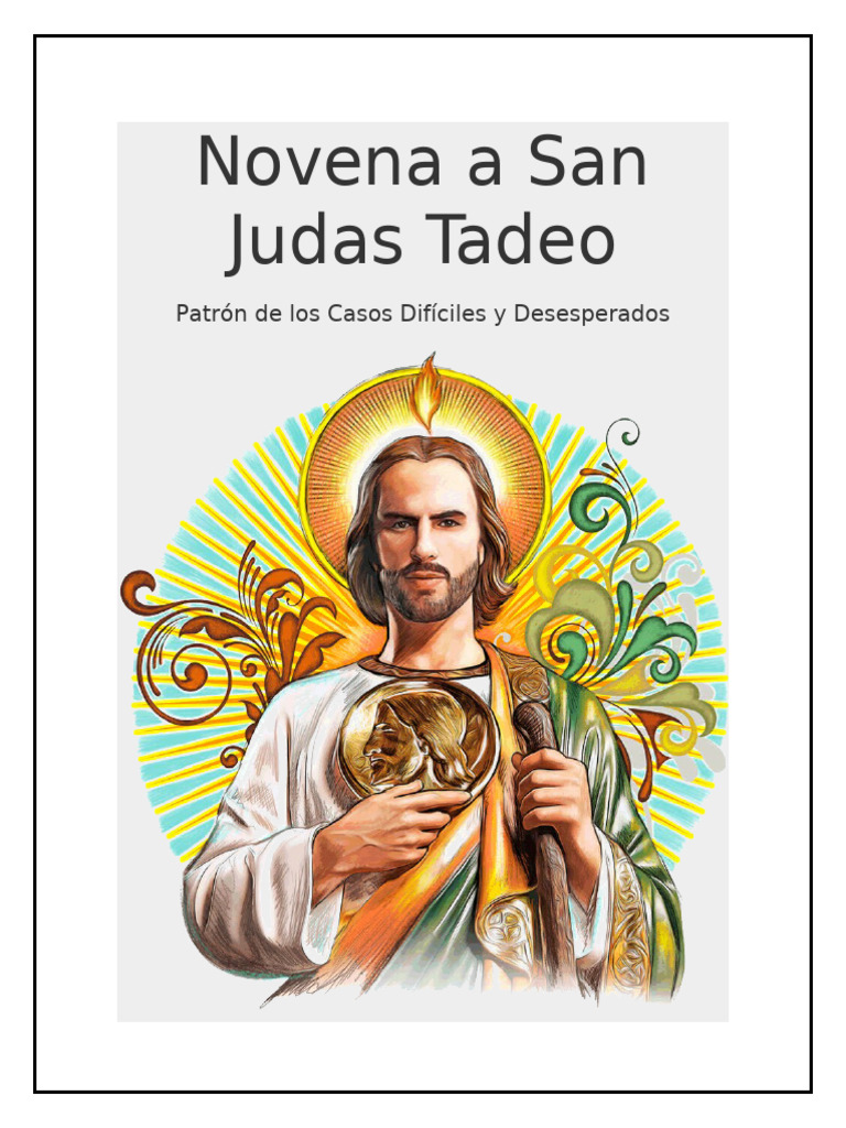 Novena A San Judas Tadeo | PDF | María, madre de Jesús | orador del Señor