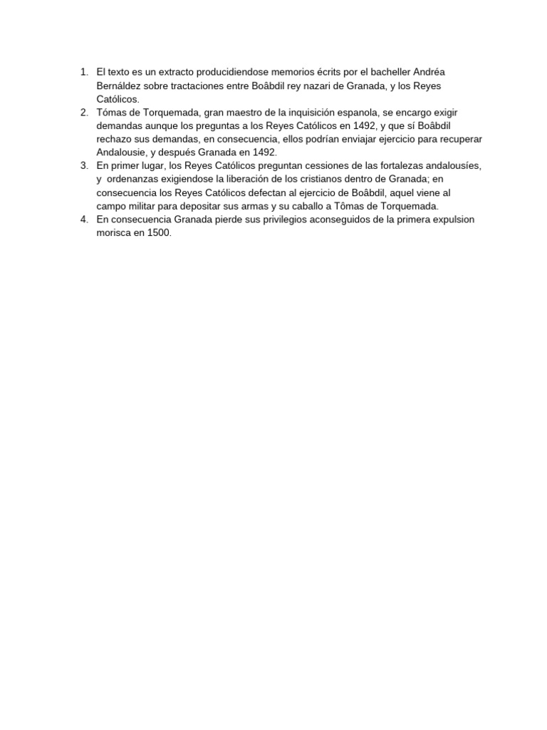 El Texto Es Un Extracto Producidiendose Memorios Écrits Por El ...