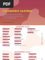 Calendário Sazonal 2025: Datas Comemorativas | PDF | Comemorações