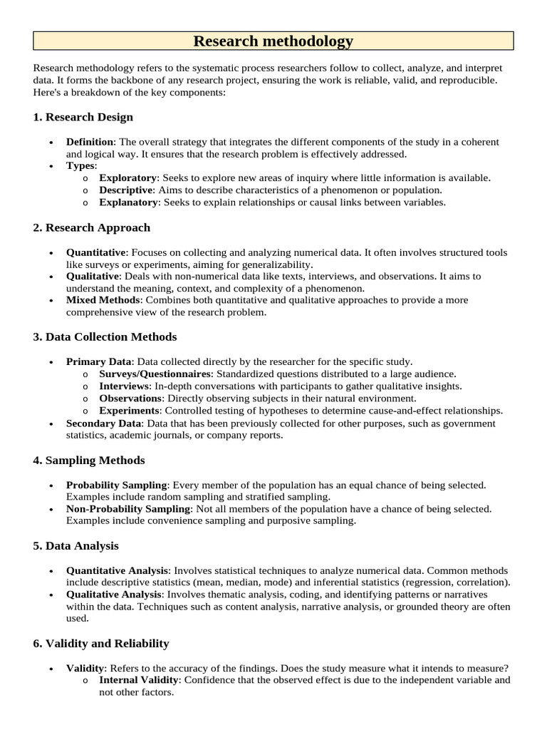 Research Methodology | PDF | Methodology | Statistics Research Methodology | PDF | Methodology | Statistics