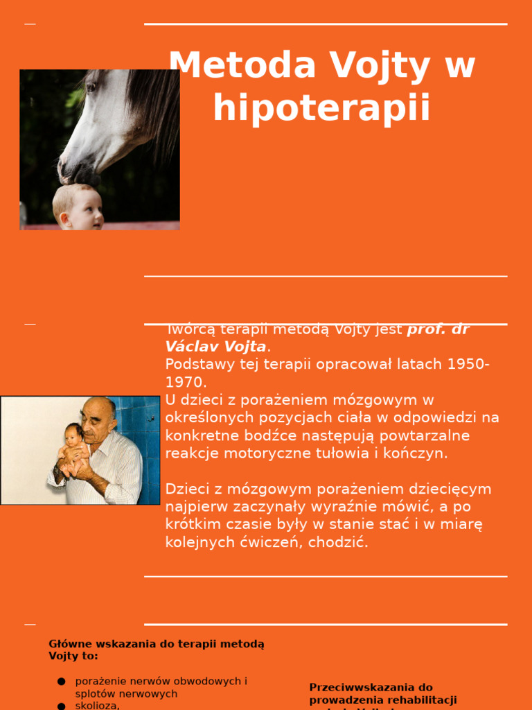 Vojta Method in Hippotherapy | PDF