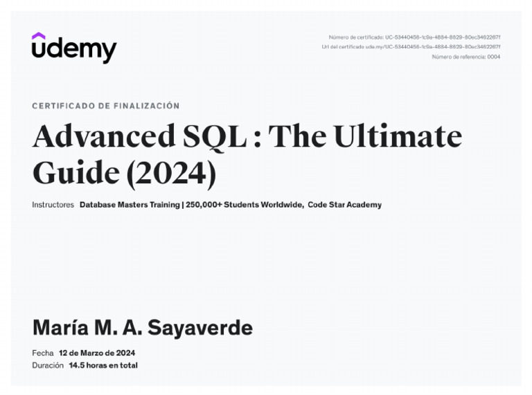 Advanced SQL The Ultimate Guide | PDF