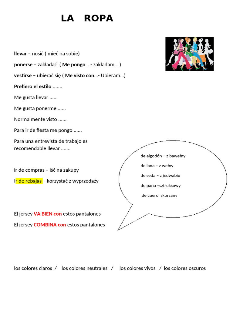 LA ROPA | PDF | Ropa | Moda