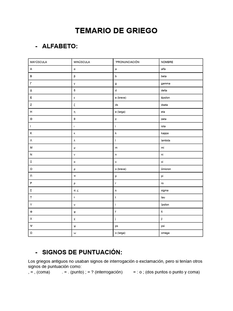Guía Completa de Gramática Griega | PDF | Verbo | Adverbio