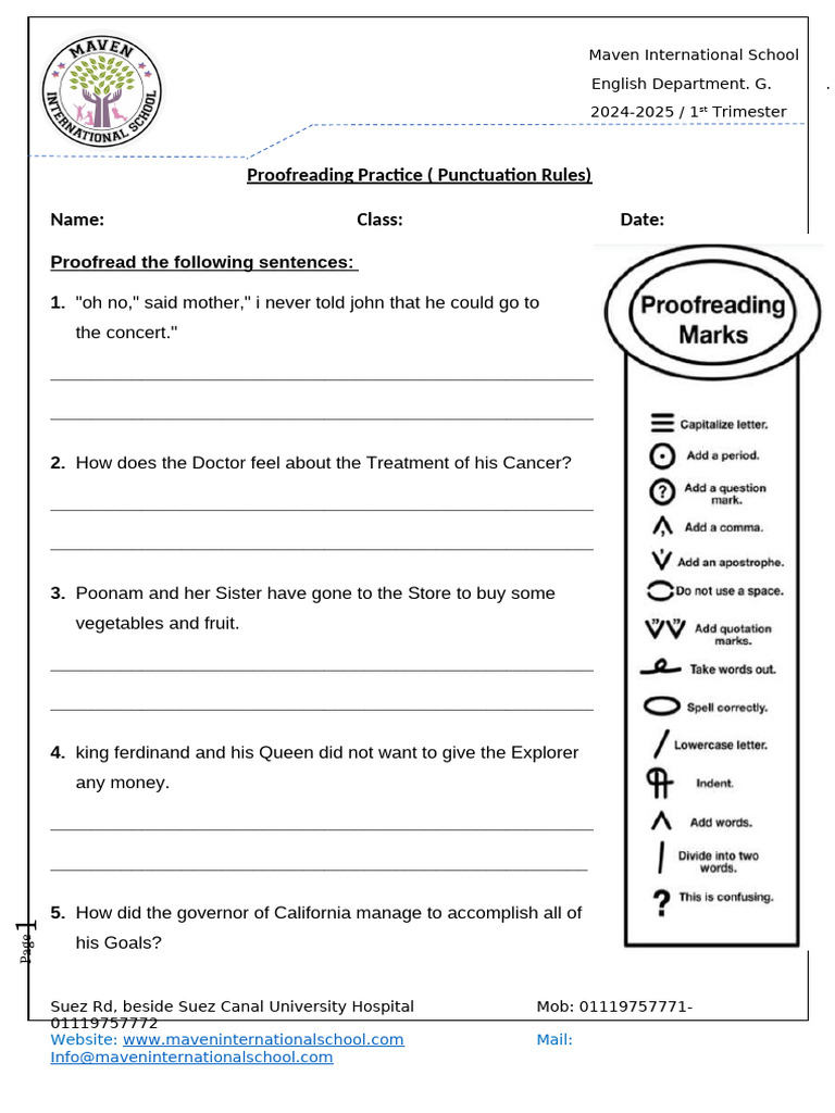 Proofreading 2 | PDF | Language Arts & Discipline | Foreign Language ...