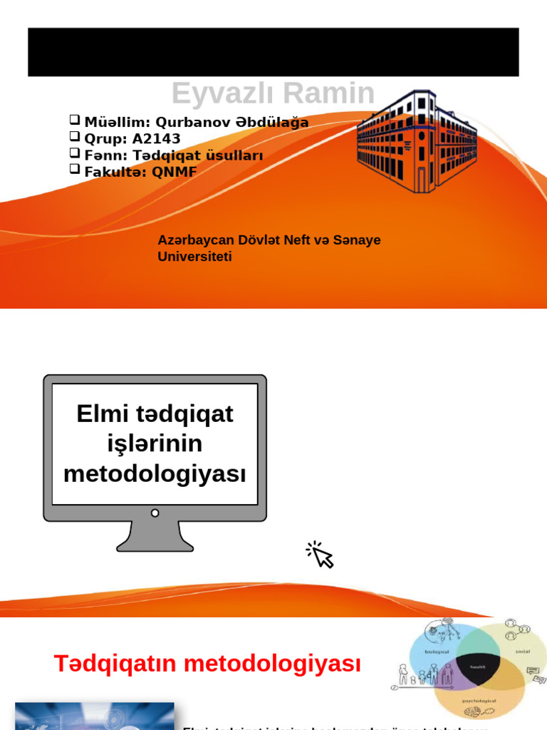 Ramin Eyvazlı Tədqiqat Üsulları | PDF