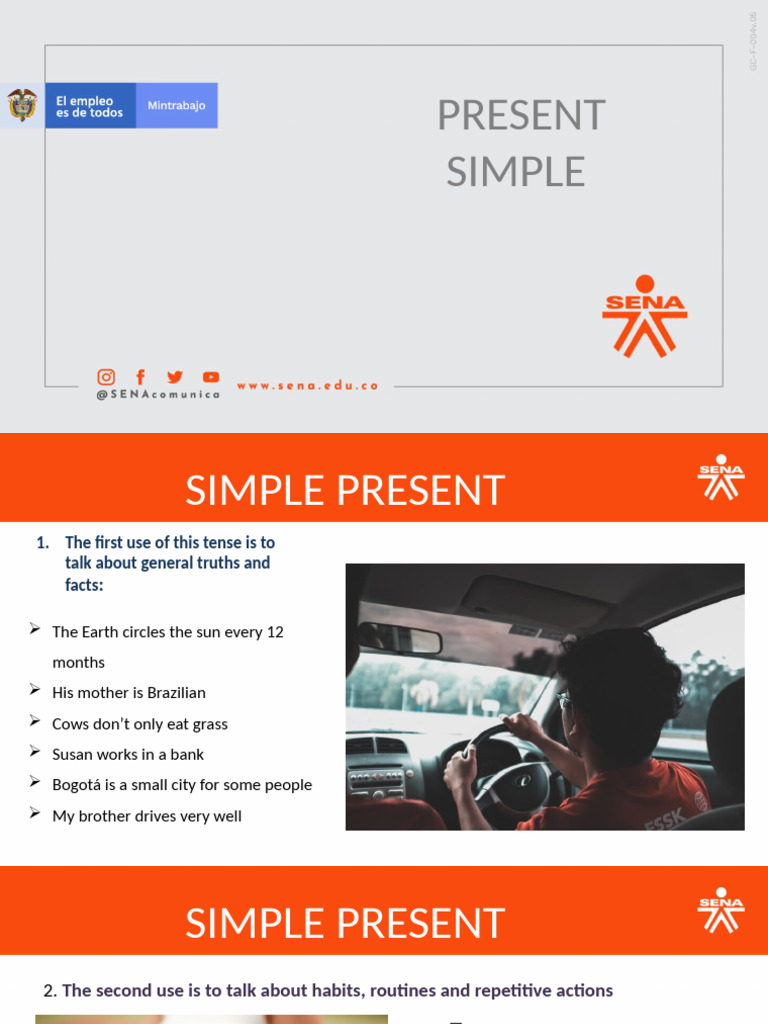 Simple Present Final | PDF | Verb | English Language
