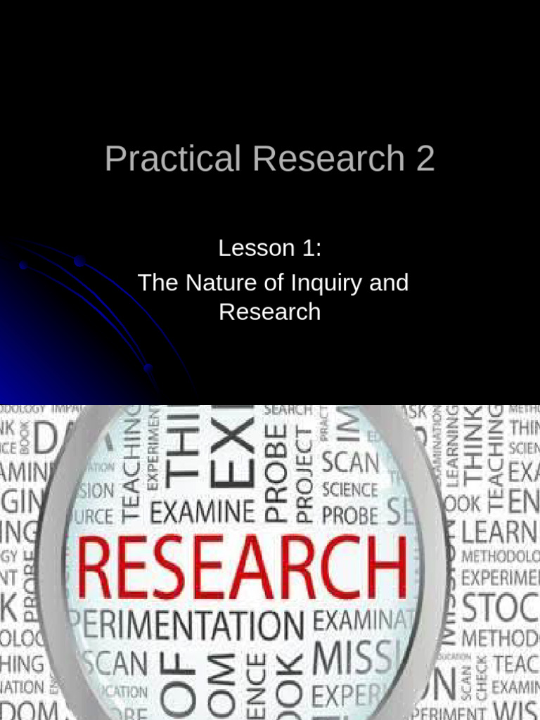 1.a. Research 2 Nature of Inquiry and Research | PDF | Quantitative ...