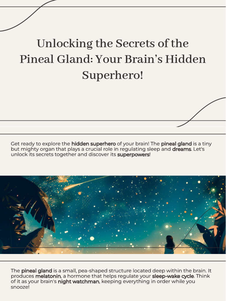 Slidesgo Unlocking The Secrets of The Pineal Gland Your Brains Hidden Superhero ...