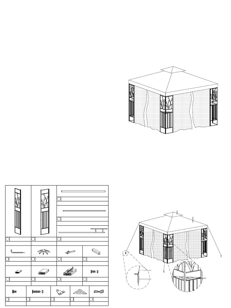 Gazebo Assembly Instructions Guide | PDF