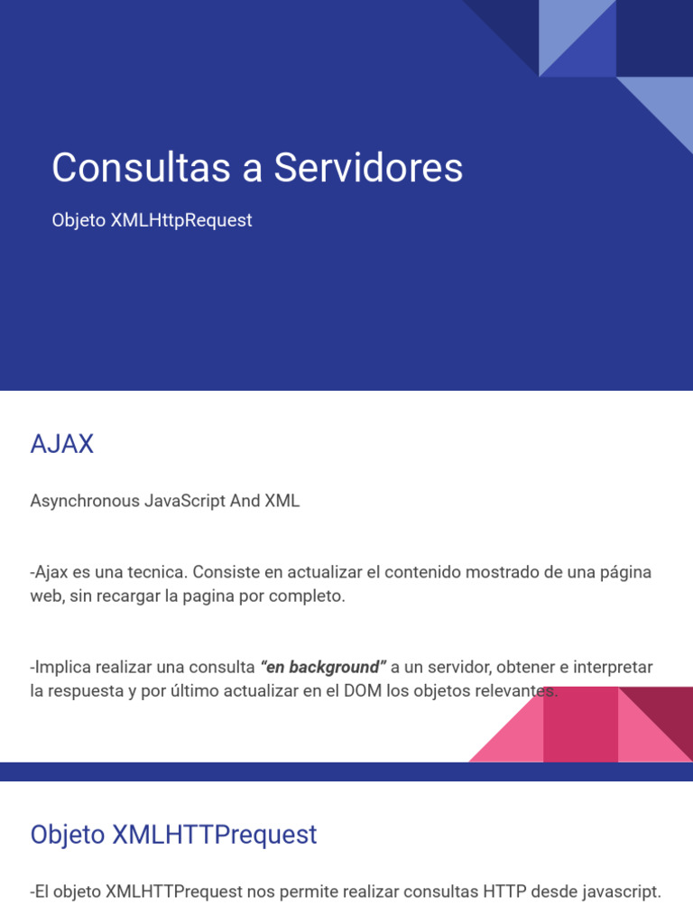 Ajax y XMLHttpRequest en JavaScript | PDF