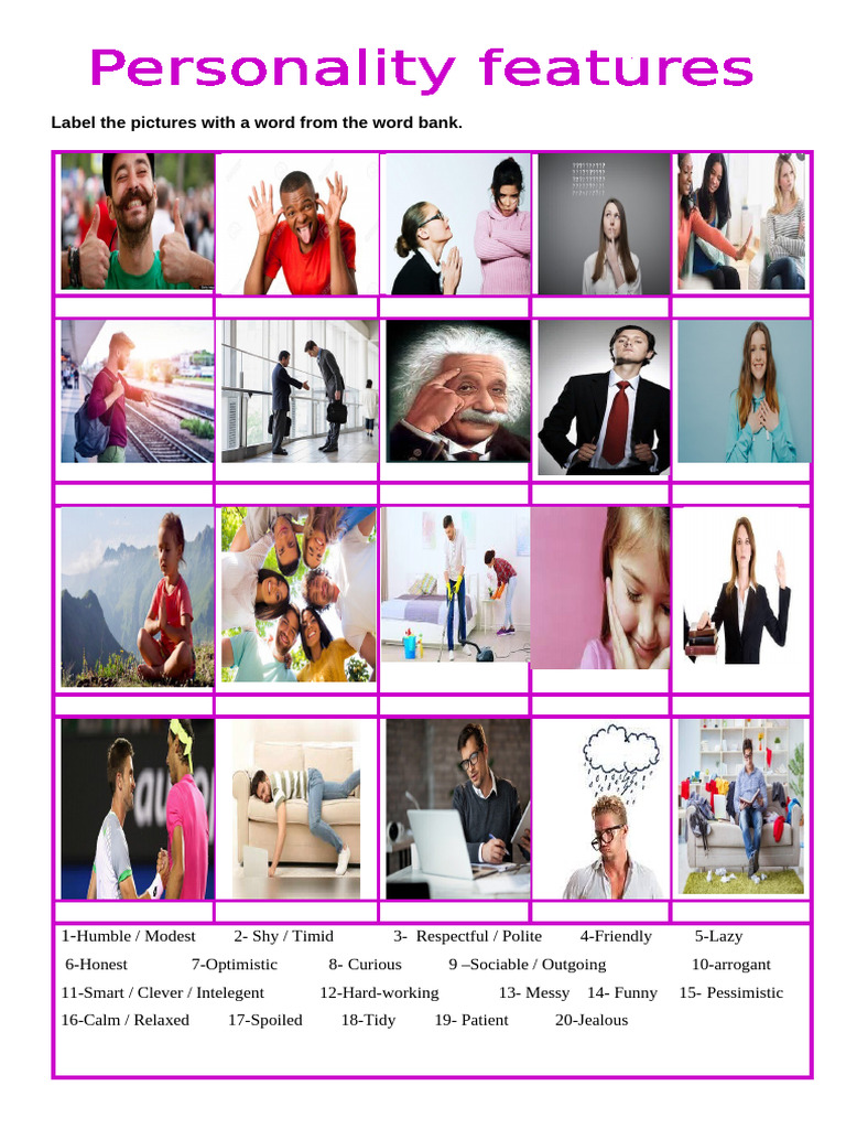 personality pictionary | PDF