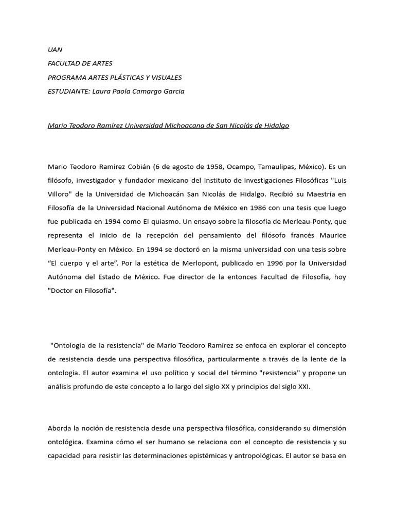 Mario Teodoro Resistencia | PDF | Empoderamiento | Democracia