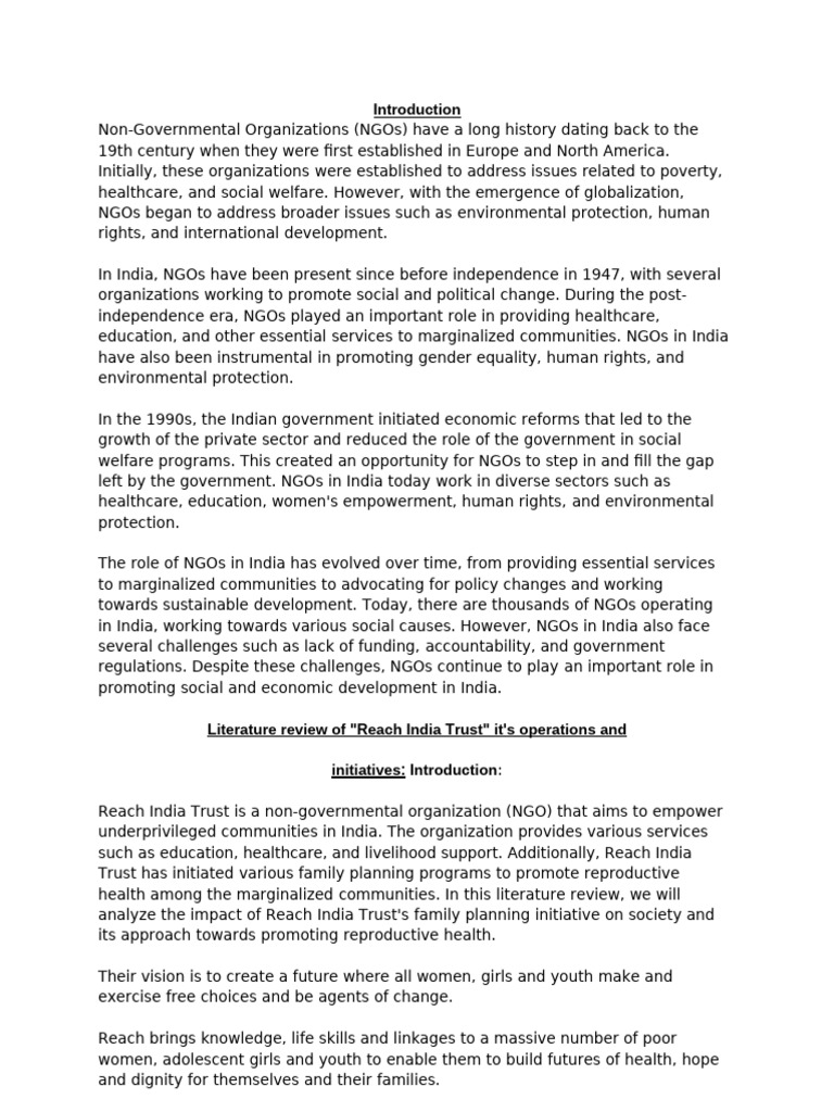 Final Project | PDF | Non Governmental Organization | Wash