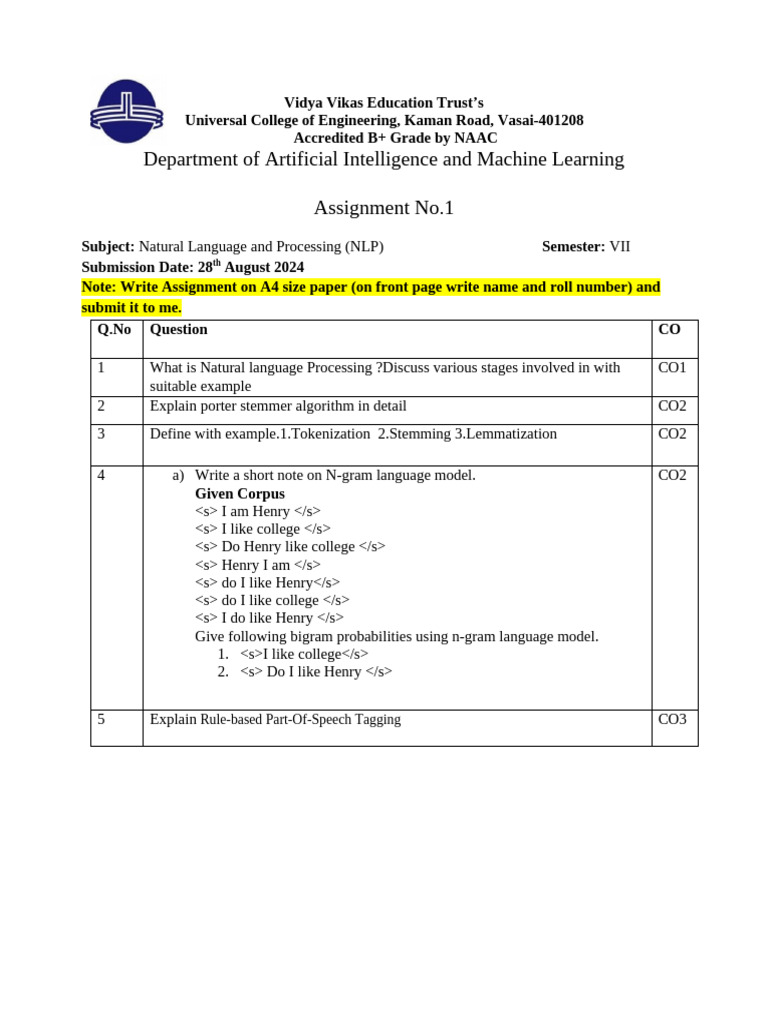 10 Assignment1 | PDF