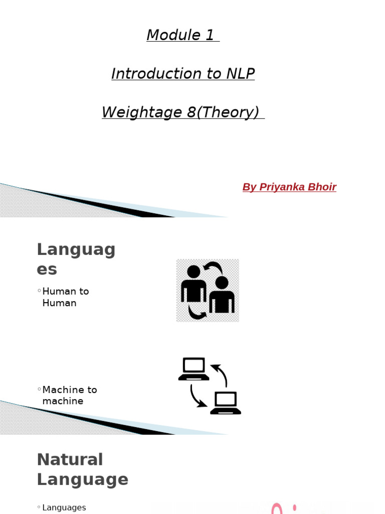 Introduction to NLP_chap1 | PDF | Semantics | Morphology (Linguistics) Introduction to NLP_chap1 | PDF | Semantics | Morphology (Linguistics)