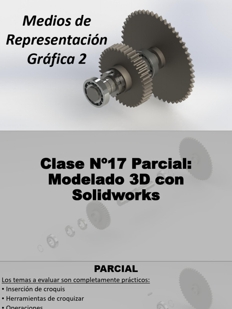 Clase Nº17-SOLIDWORKS - Parcial - Modelado 3D V2023 | PDF | Crecimiento ...
